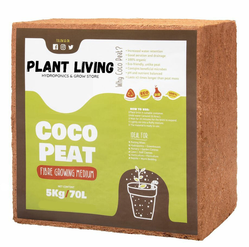 100% Pure Coco Peat Block 5kg – Plant Living